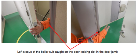 LTI: Hand injury resulting from clothing catching on door – IMCA