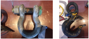 Load exceeding safe working load (SWL) leads to overstressed and ...