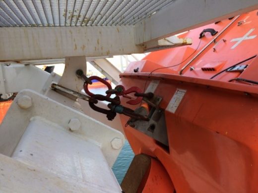 Unplanned deployment of free fall lifeboat – IMCA