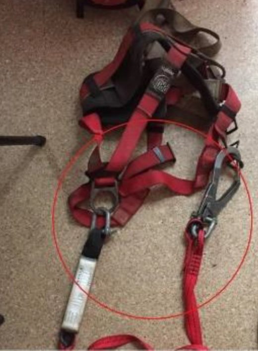 Two incidents relating to the condition of personal protective ...