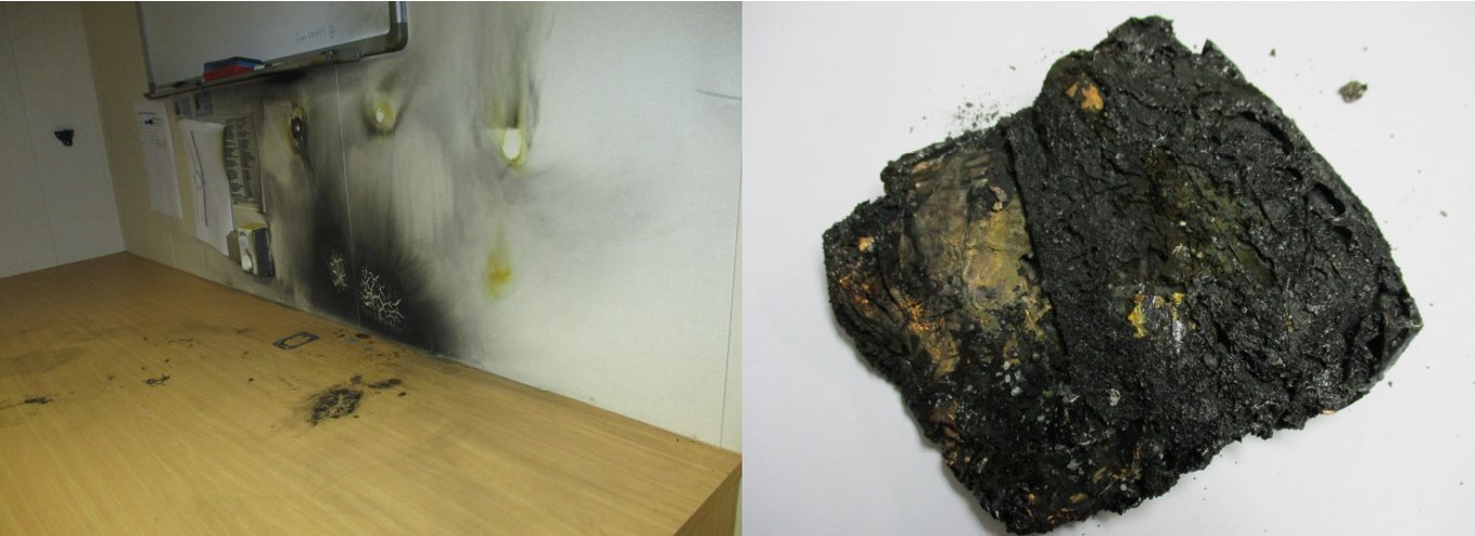 USB power bank (Lithium battery) fire – IMCA